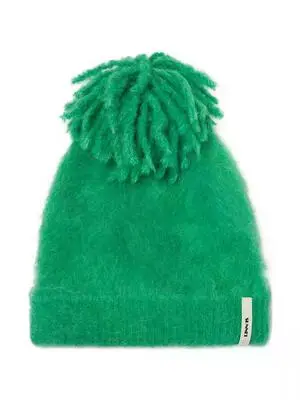 Sunnei Knit Bobble Beanie - Green