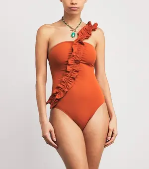 Ulla Johnson Capri Asymmetric One-piece Swimsuit