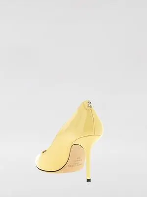 JIMMY CHOO Patent Leather Pointed Toe Stiletto Pumps - Yellow
