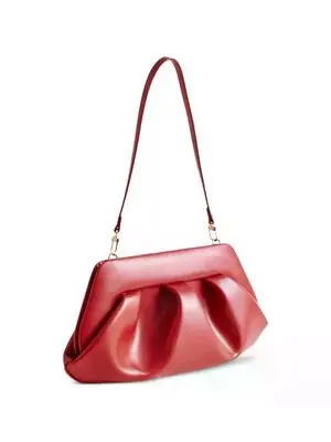 THEMOIRE Bios Ruched Shoulder Bag - Red