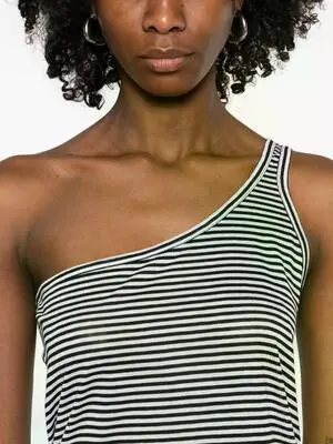 TOM FORD Striped One-shoulder Top