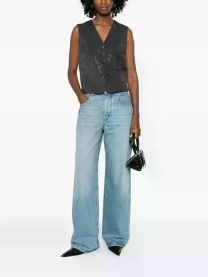 Alexander Wang Buttoned V-neck Top