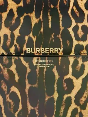 Burberry Leopard-print Shoulder Bag