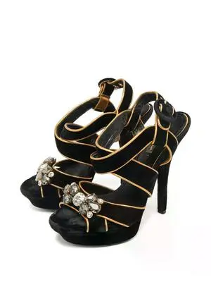 Dolce & Gabbana Platform Crystal-embellished Sandals
