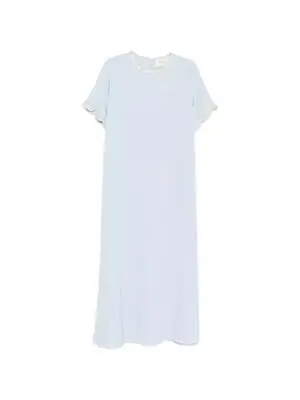 SHATHA ESSA Crystal-embellished Maxi Dress - Blue