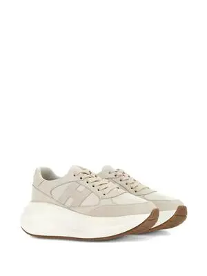 Hogan H696 Suede Sneakers - Neutrals