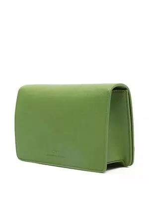 Elisabetta Franchi Logo Plaque Shoulder Bag - Green