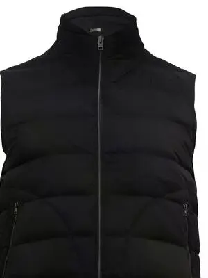 Herno Zip-up Padded Gilet - Black