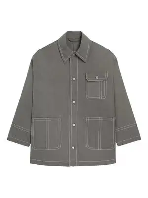 Ami Patch-pocket Worker Jacket - Grey
