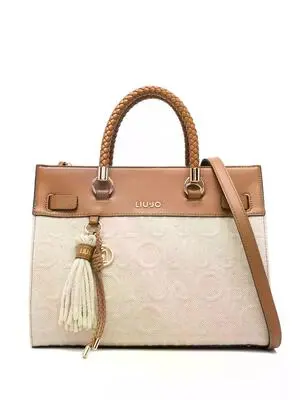 Liu Jo Manhattan Jacquard Tote Bag - Neutrals
