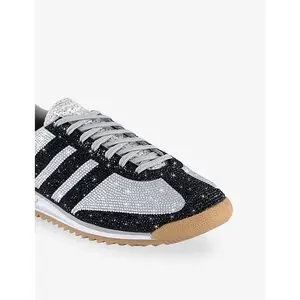 Adidas Sl72 Crystal-embellished Leather Trainers