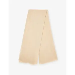 Rick Owens Y Mega Modal And Linen-blend Scarf - Sand