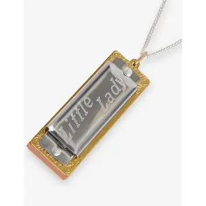 LEMAIRE Harmonica Rhodium-plated Pendant Necklace