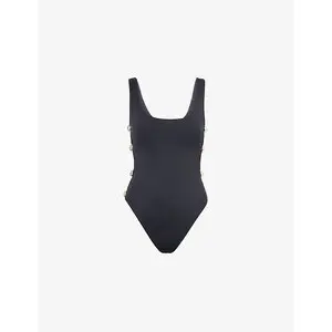 Simkhai Mona Scoop-neck One-piece Swimsuit - Black