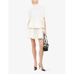 Alaïa Ruffled Peplum Wool Top