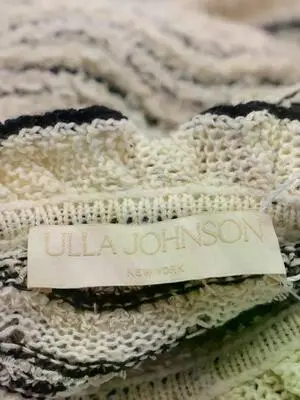 Ulla Johnson Striped Ruffled Knitted Sweater