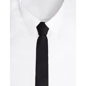 TOM FORD Woven Silk Slim Tie - Black