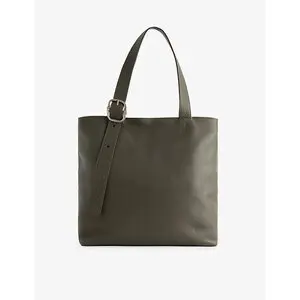 Loewe Loop Hobo Leather Shoulder Bag - Dark Khaki
