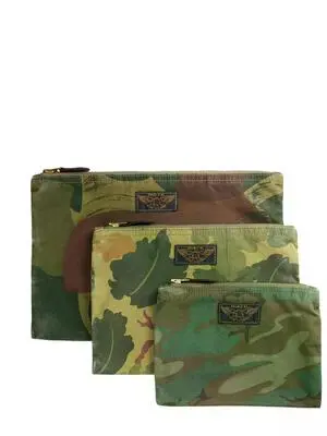 Ralph Lauren Camouflage Zip Pouch - Green
