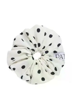 Patou Polka Dot Scrunchie - Neutrals