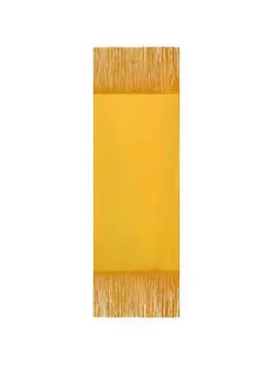 TALLER MARMO Patty Stole Fringe-hem Scarf - Yellow