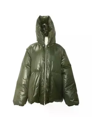 JIL SANDER Zipped Hooded Puffer Jacket