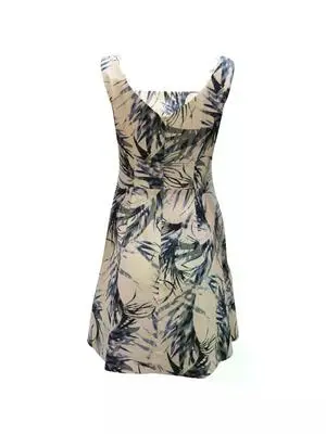 BOSS Leaf-print Mini Dress