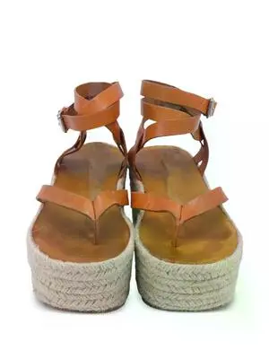 ISABEL MARANT VINTAGE Ankle-strap Wedge Espadrilles
