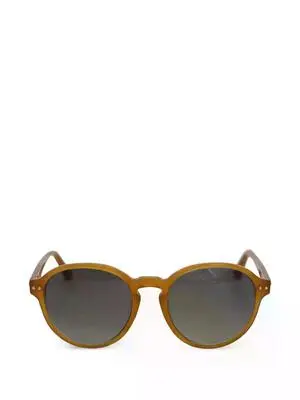 Linda Farrow Round Frame Sunglasses - Brown