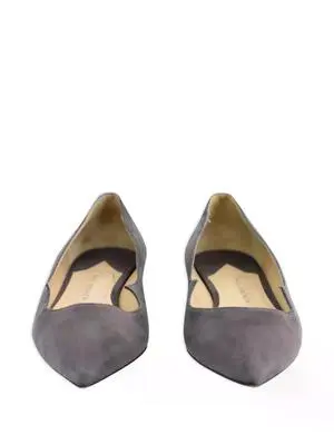 PAUL ANDREW Pointed-toe Curved-design Ballet Flats