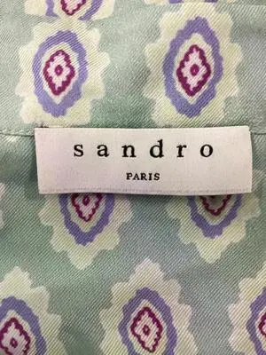 Sandro Printed Long-sleeved Shirt
