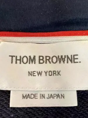 Thom Browne 4-bar Zip Hoodie - Blue