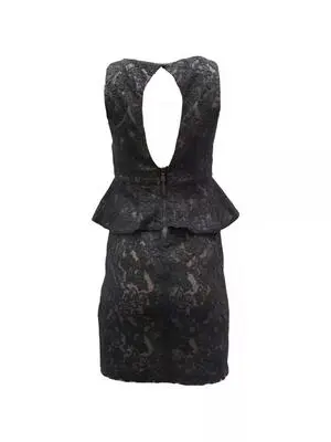 Alice + Olivia Josephine Lace Peplum Mini Dress