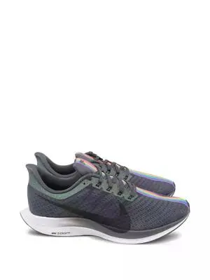 Nike Zoom Pegasus Turbo Rainbow-stripe Sneakers - Grey