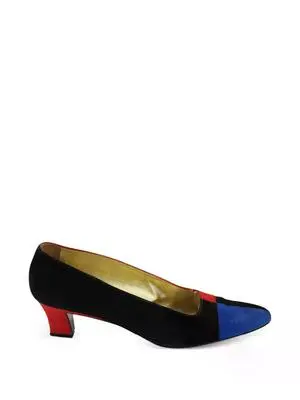 Escada 1980s Color-block Heeled Pumps
