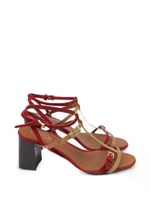 TOD'S T-strap Block-heel Sandals