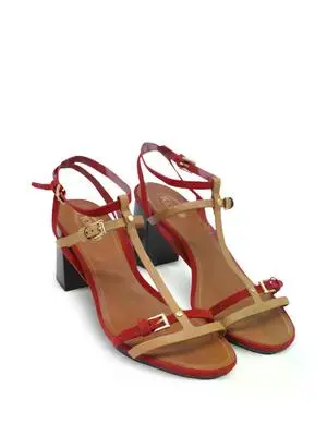 TOD'S T-strap Block-heel Sandals