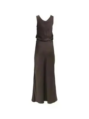 Brunello Cucinelli Drawstring Maxi Dress