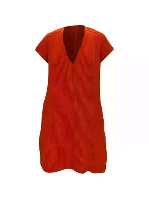 Hermès Knitted V-neck Dress