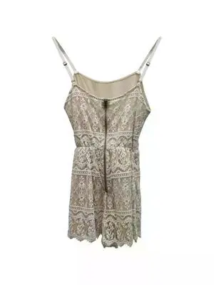 Alice + Olivia Lace Sleeveless Playsuit