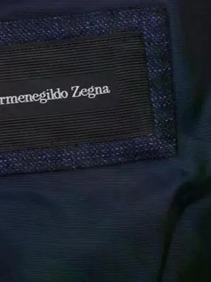 Ermenegildo Zegna Plaid Single-breasted Blazer