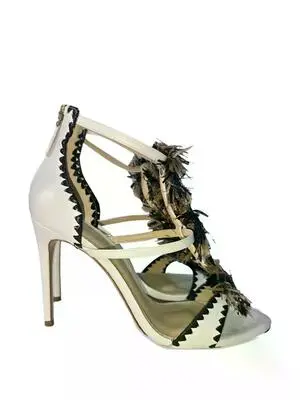 ALEXANDRE BIRMAN Fringed Heeled Sandals