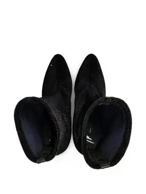 GIUSEPPE ZANOTTI Glitter-embellished Ankle Boots