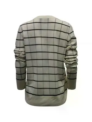 Theory Grid-pattern Sweater
