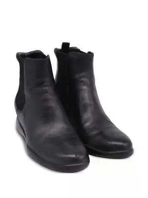Prada Chelsea Leather Ankle Boots