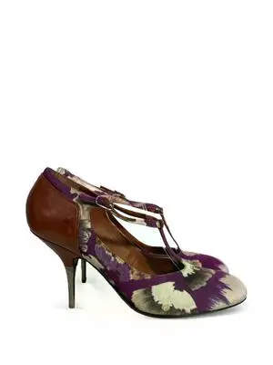 Dries Van Noten Floral-print Buckled Pumps