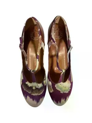 Dries Van Noten Floral-print Buckled Pumps