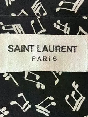 Saint Laurent Printed Long-sleeve Shirt