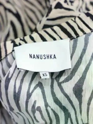 Nanushka Zebra-print Wrap Midi Dress