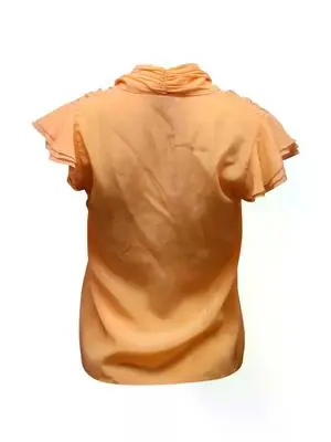 Alice + Olivia Jeannie Neck-tie Silk Blouse